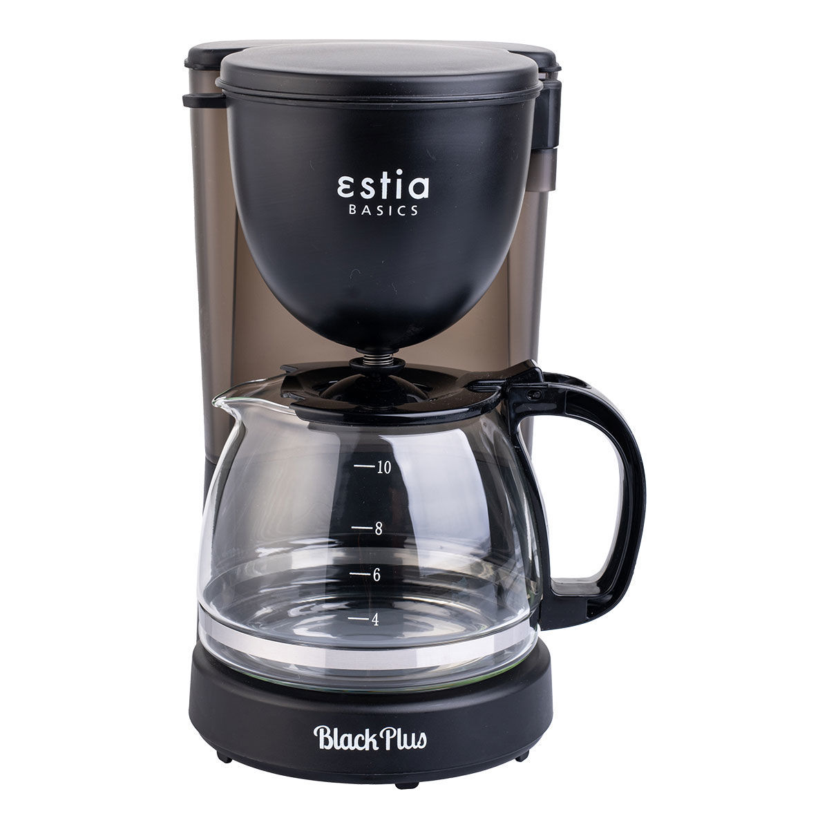 ESTIA ΚΑΦΕΤΙΕΡΑ ΦΙΛΤΡΟΥ BLACK PLUS ΠΛΑΣΤΙΚΗ 750w ΜΕ ΓΥΑΛΙΝΗ ΚΑΝΑΤΑ 1 ...